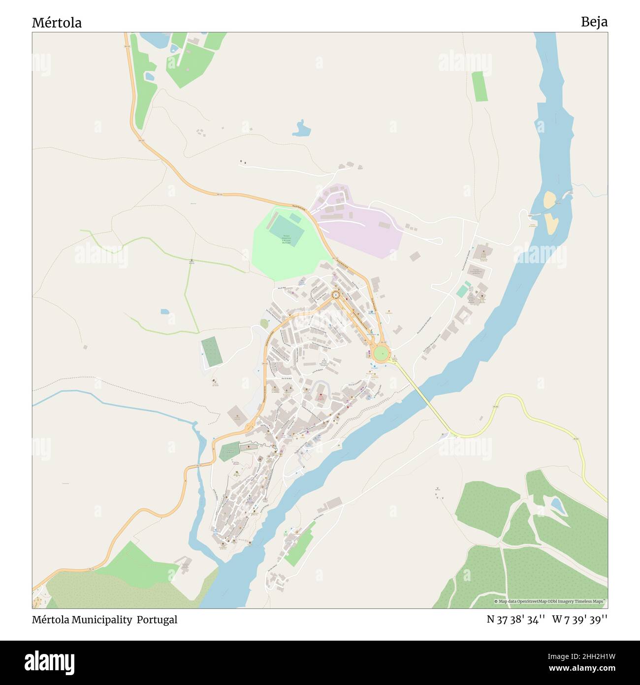 Map of mertola portugal hi-res stock photography and images - Alamy