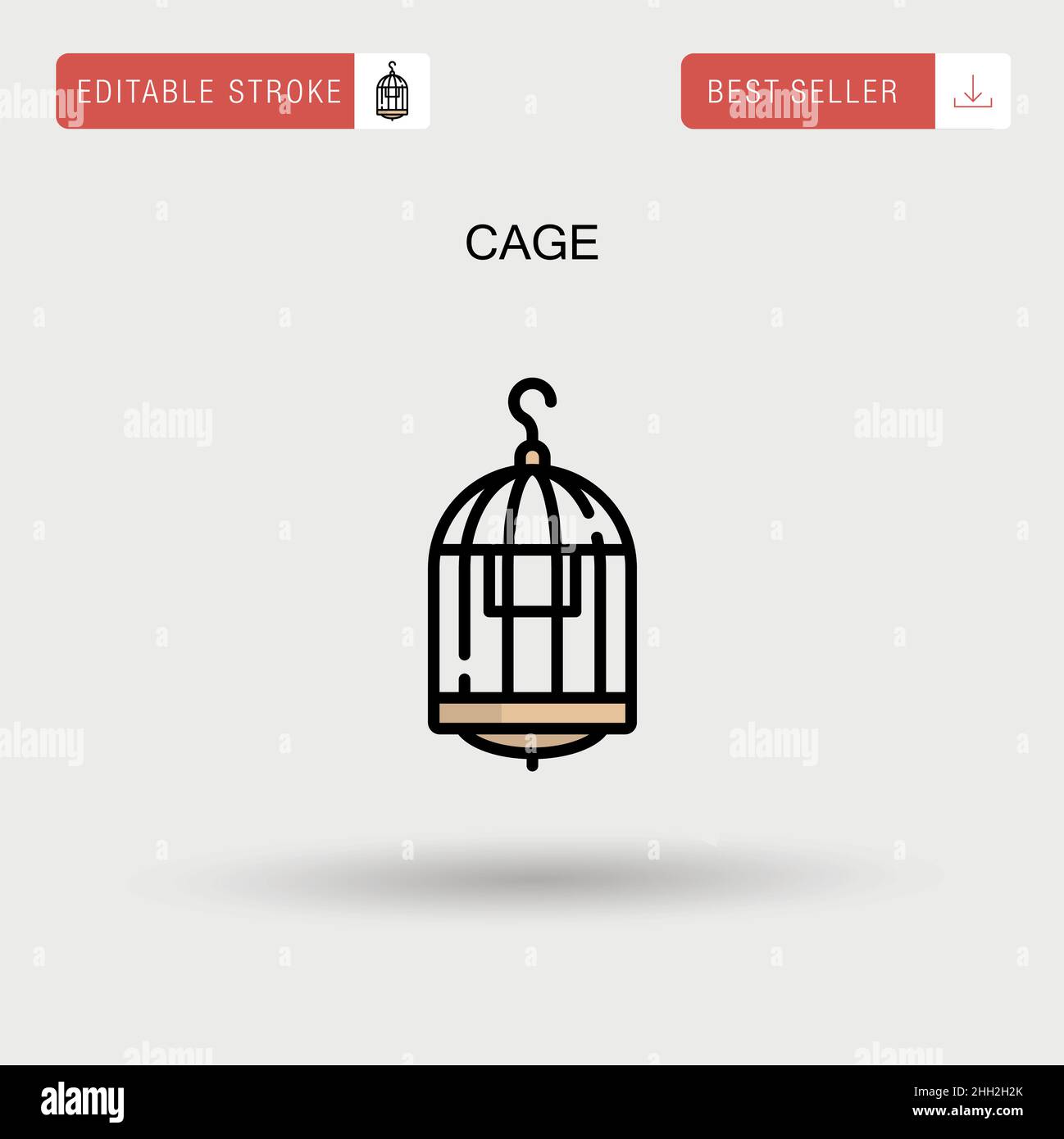 Caged bird illustration hi-res stock photography and images - Alamy