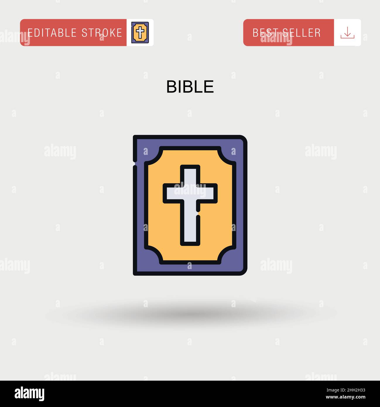 Bible Simple vector icon Stock Vector Image & Art - Alamy