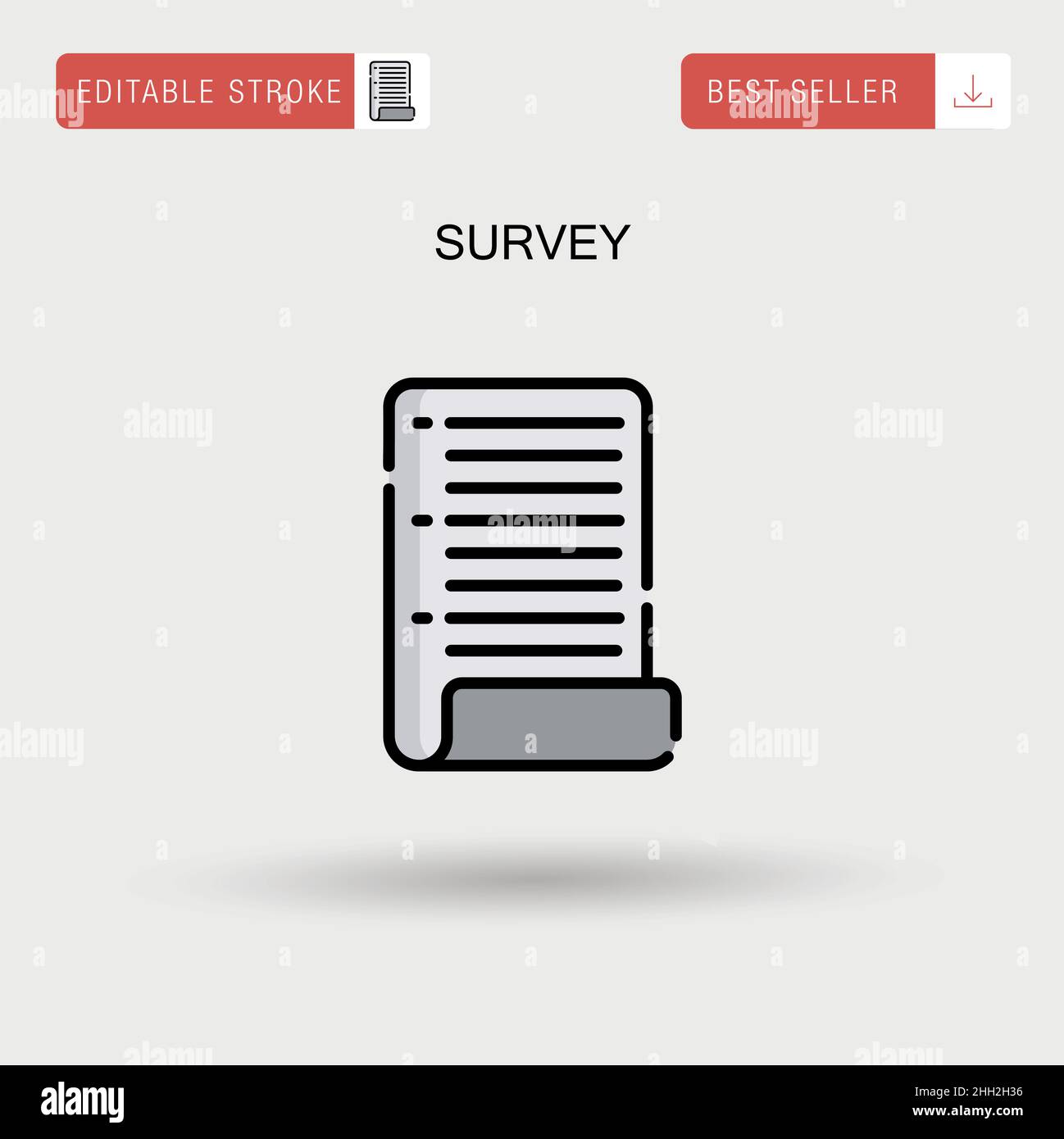 Survey Simple vector icon Stock Vector Image & Art - Alamy