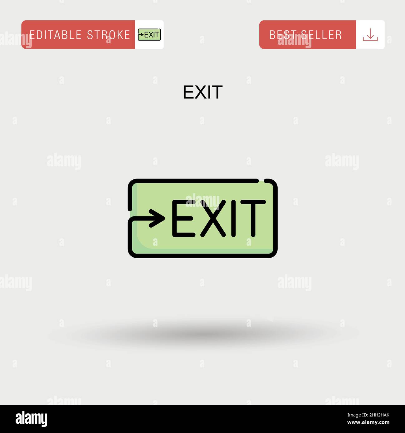 Logout exit icon arrow hi-res stock photography and images - Alamy