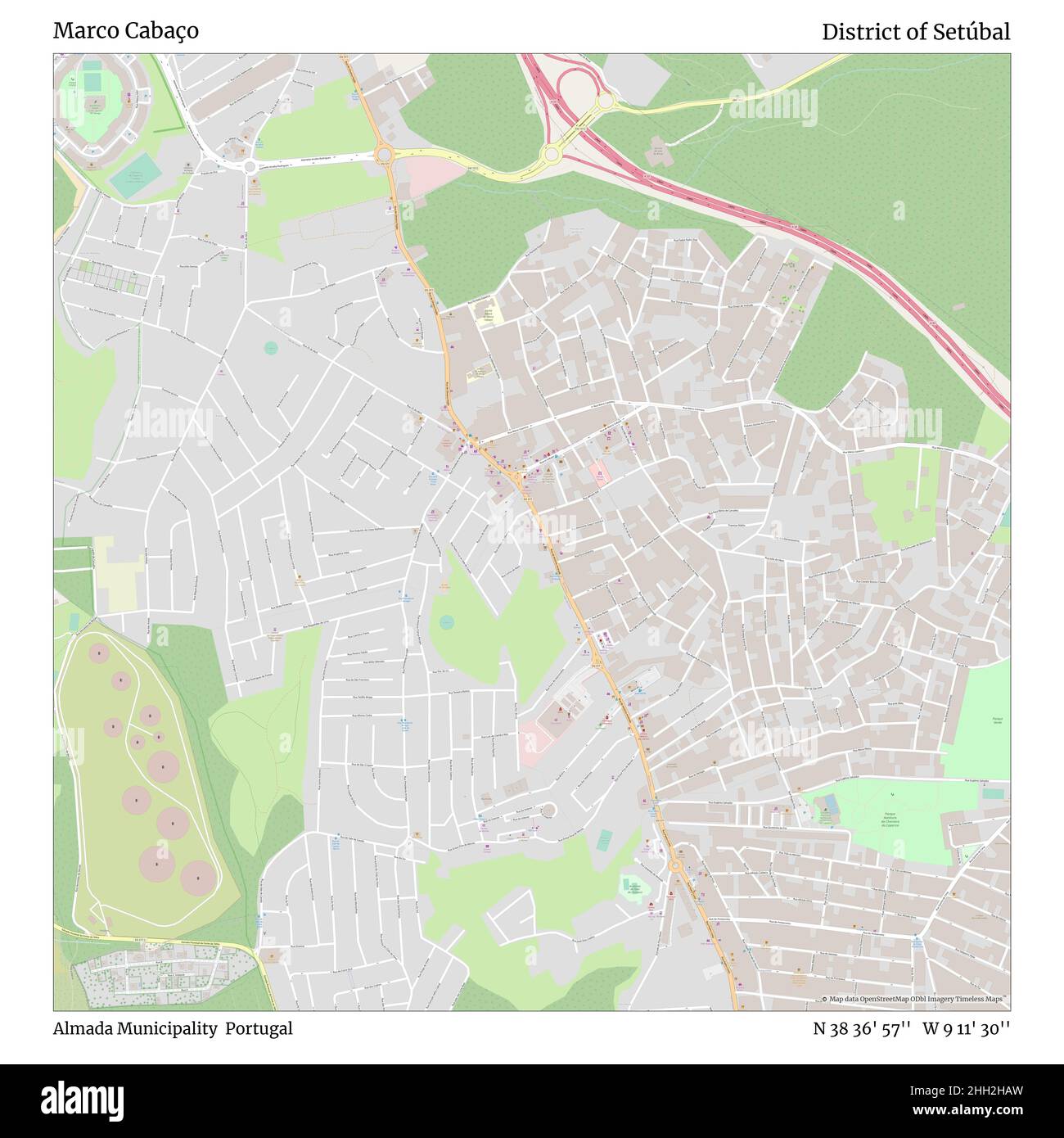 Map of almada hi-res stock photography and images - Alamy