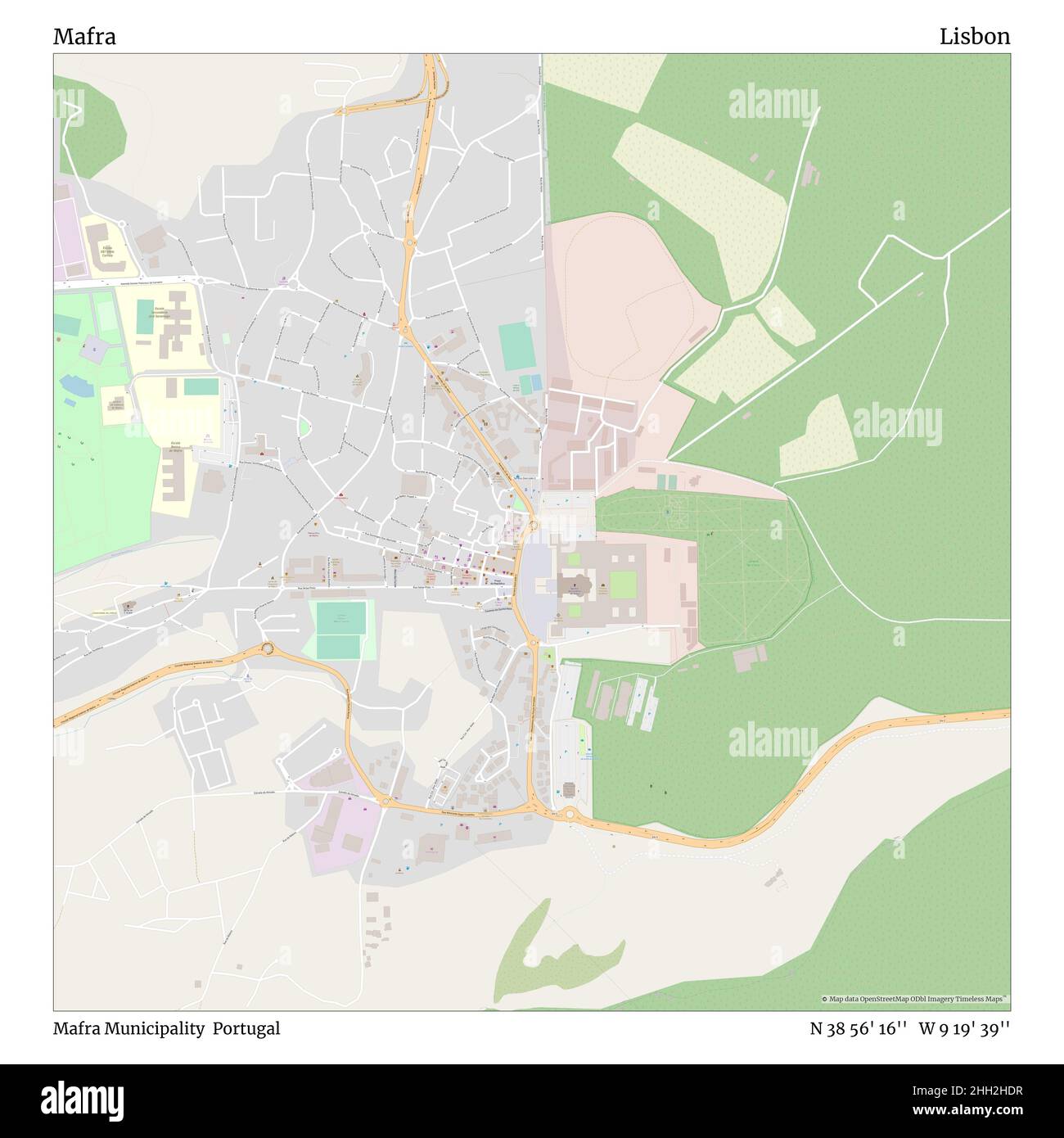Map of mafra hi-res stock photography and images - Alamy
