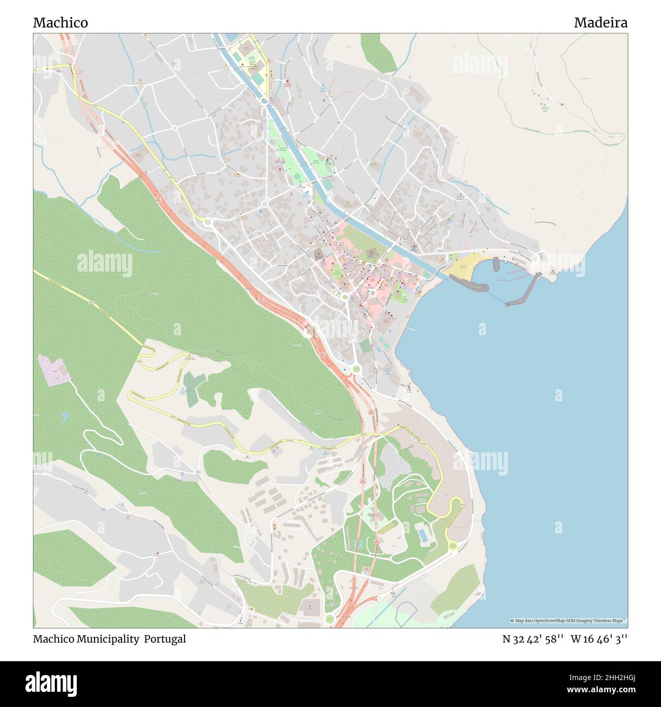 Machico, Machico Municipality, Portugal, Madeira, N 32 42' 58'', W 16 ...