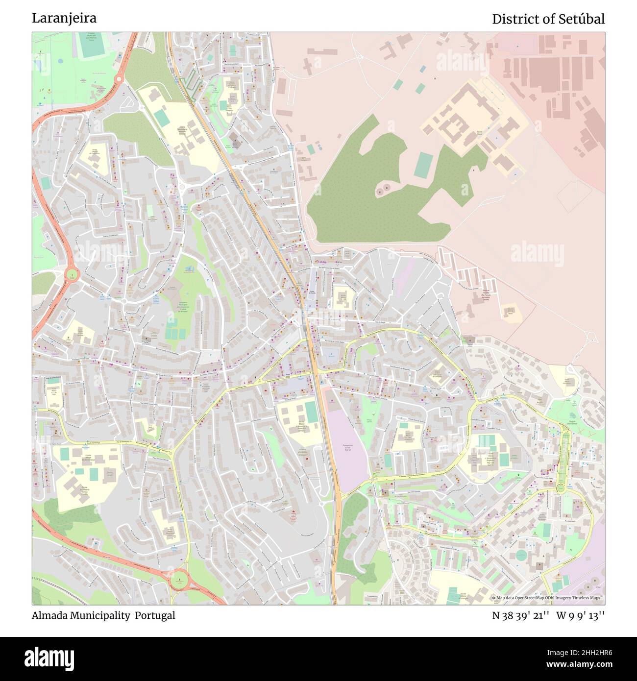 Map of almada portugal hi-res stock photography and images - Alamy