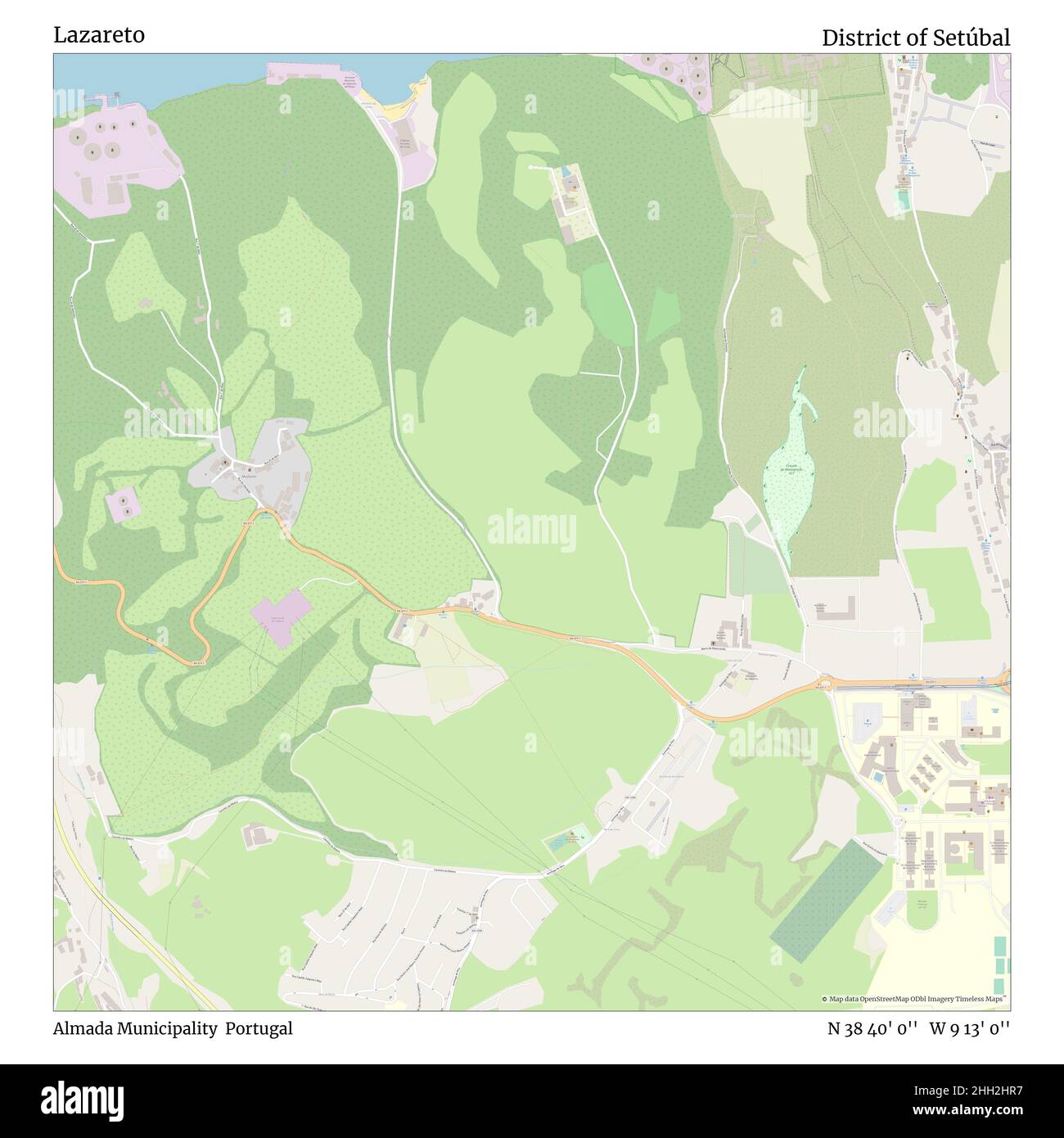 Map of almada portugal hi-res stock photography and images - Alamy