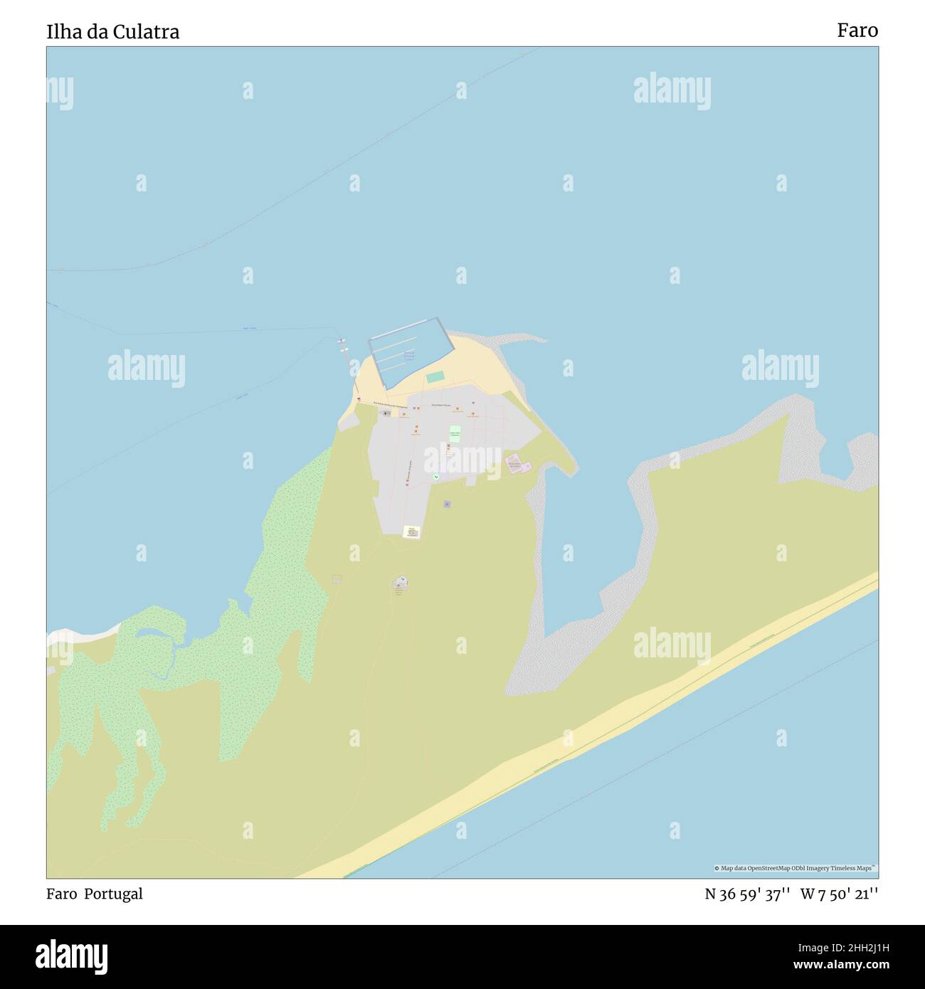 Ilha da Culatra, Faro, Portugal, Faro, N 36 59' 37'', W 7 50' 21'', map ...