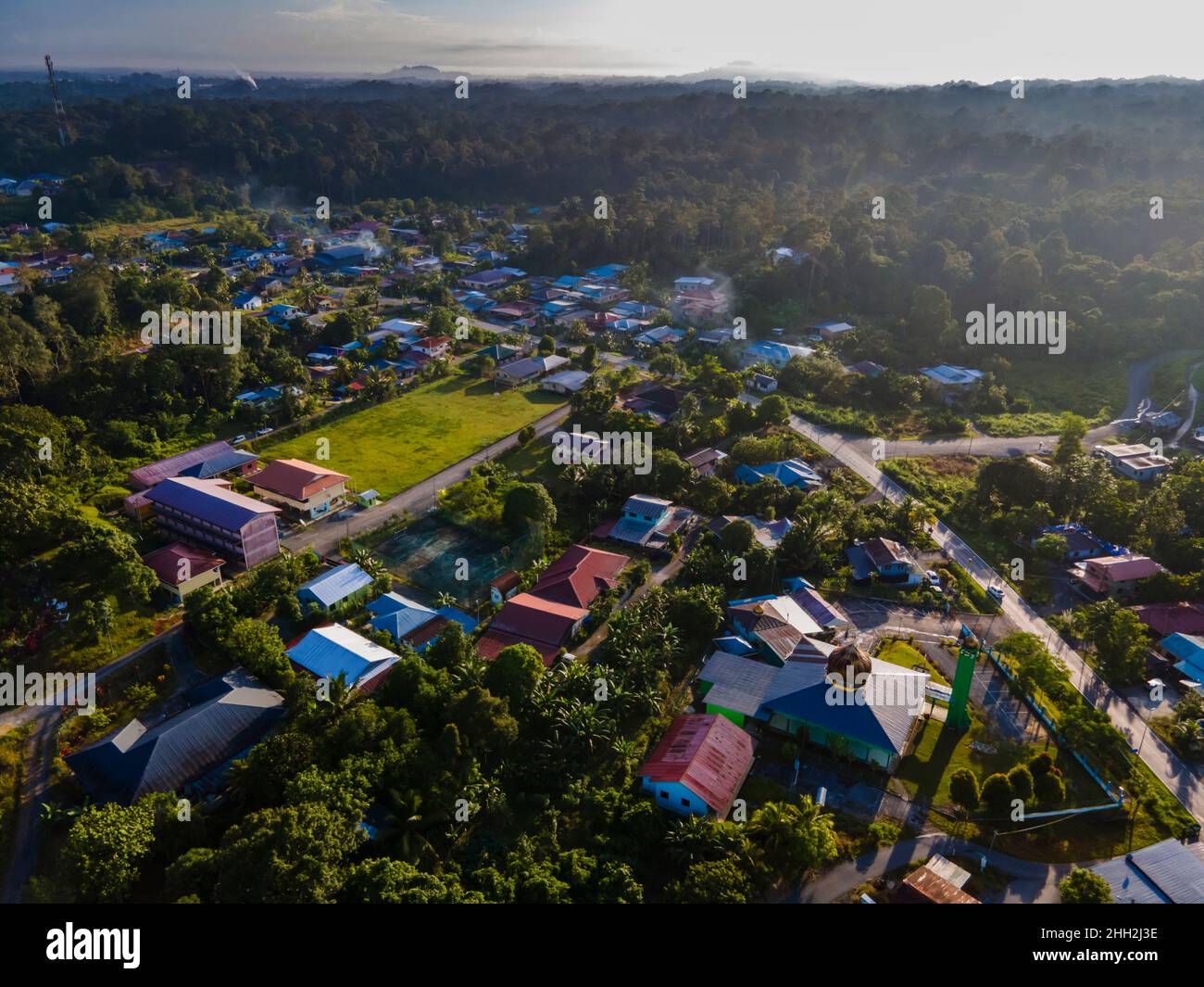Kuching high view perspective Stock Photo - Alamy