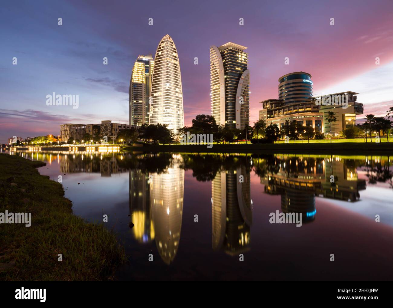 View of Putrajaya building at sunset Stock Photo - Alamy