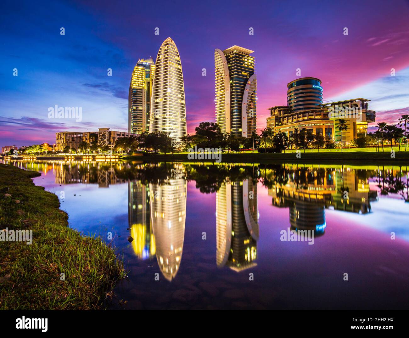View of Putrajaya building at sunset Stock Photo - Alamy
