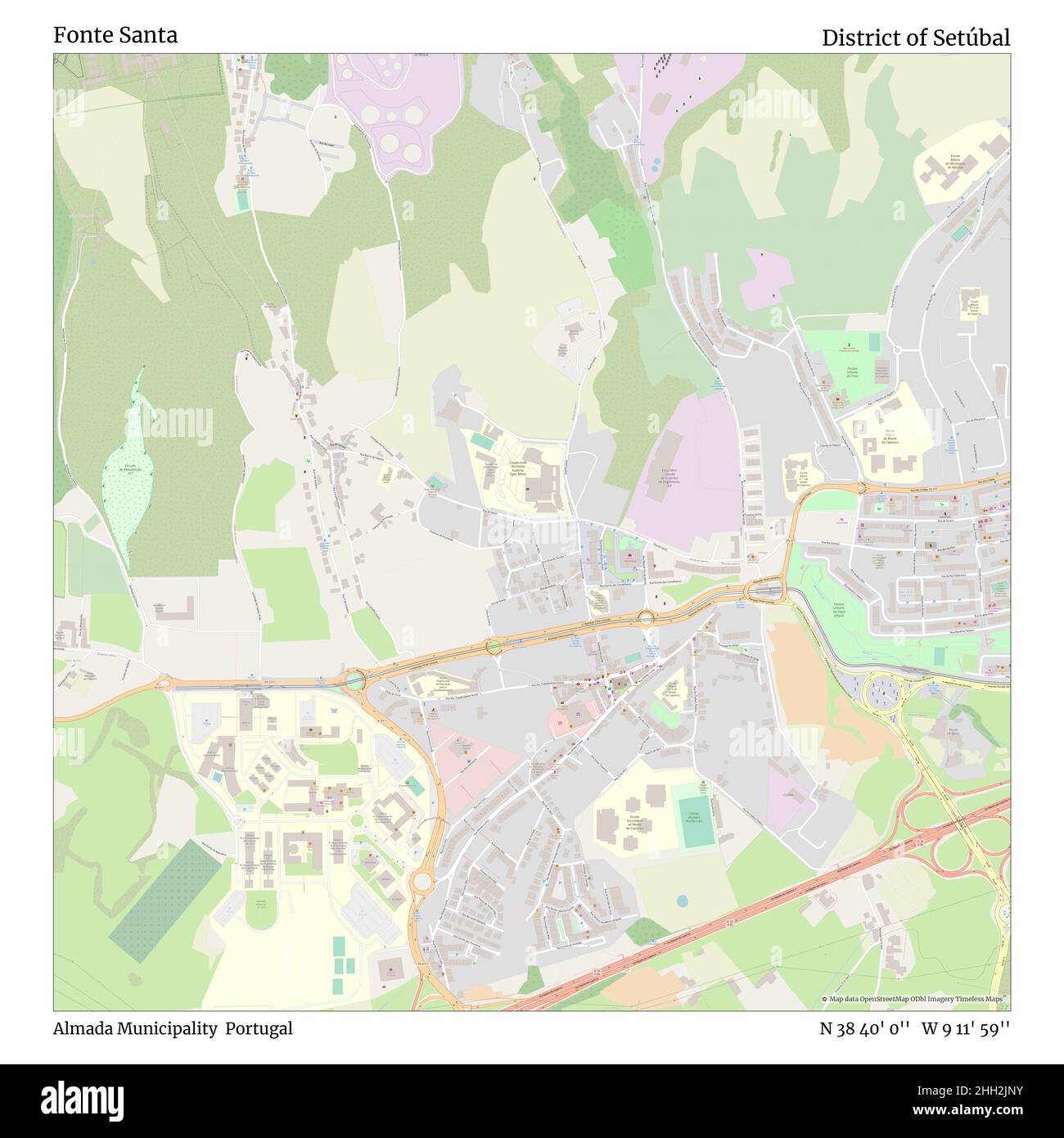 Map of almada portugal hi-res stock photography and images - Alamy