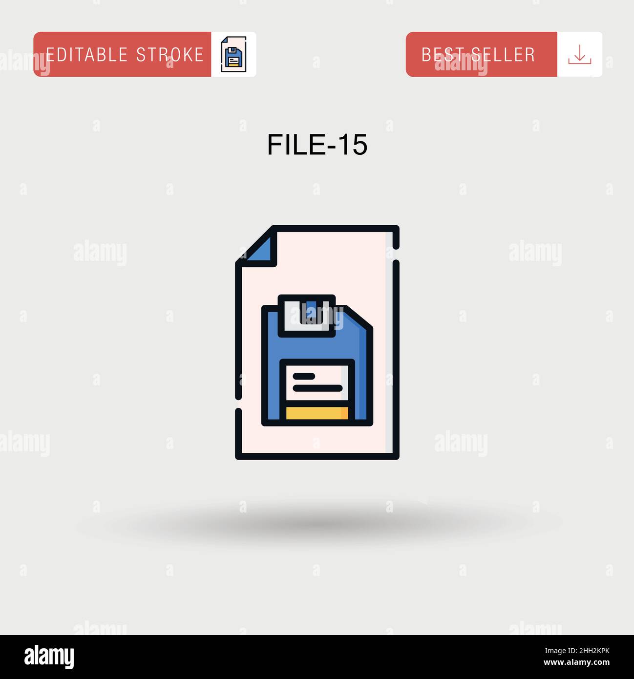 File-15 Simple vector icon Stock Vector Image & Art - Alamy