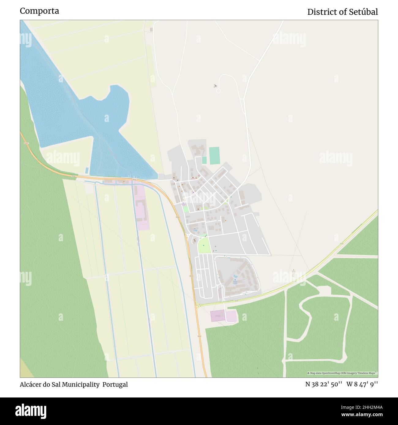 Comporta portugal map hi-res stock photography and images - Alamy