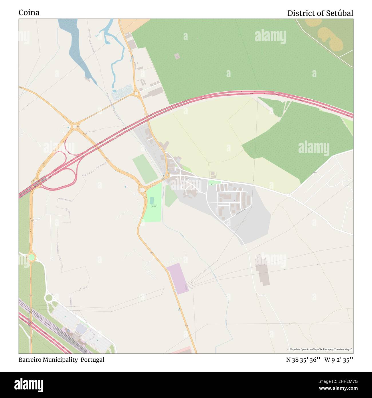 Map of barreiro hi-res stock photography and images - Alamy