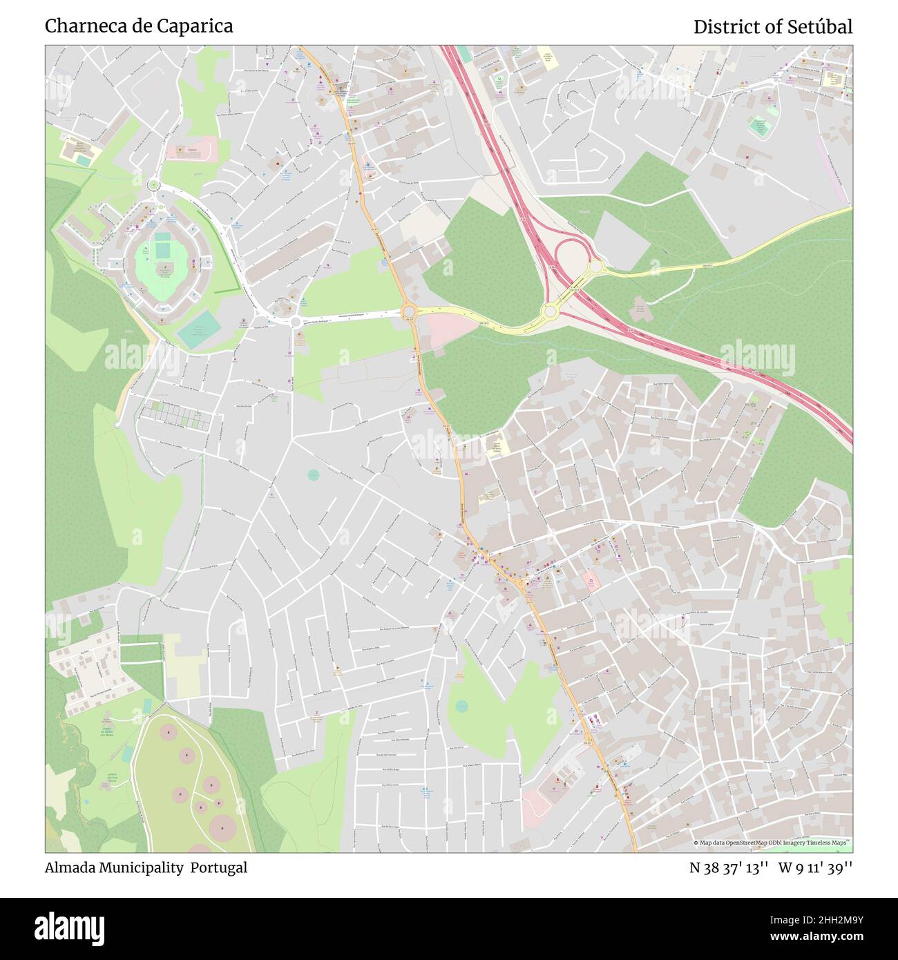 Map of almada hi-res stock photography and images - Alamy