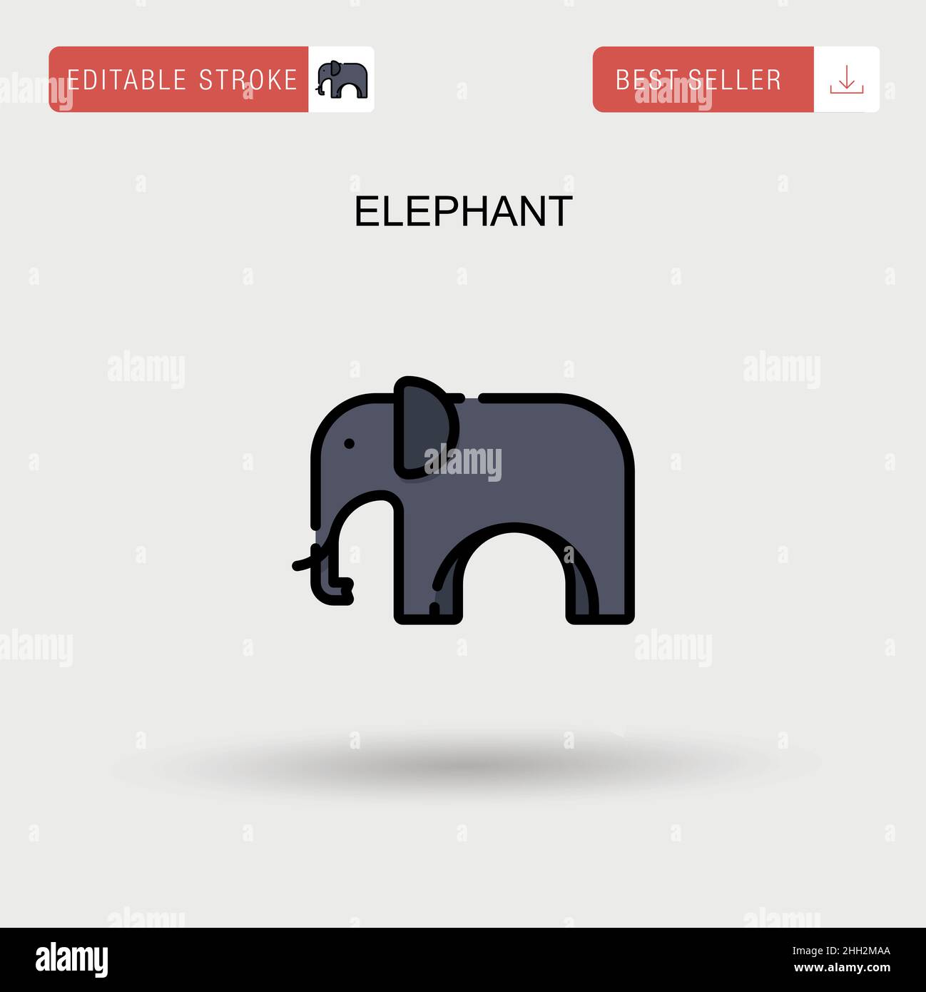 National park elephant Stock Vector Images - Alamy