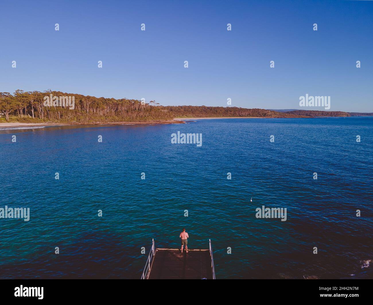 Aerial view of Bawley Point Beach, NSW, Australia Stock Photo - Alamy