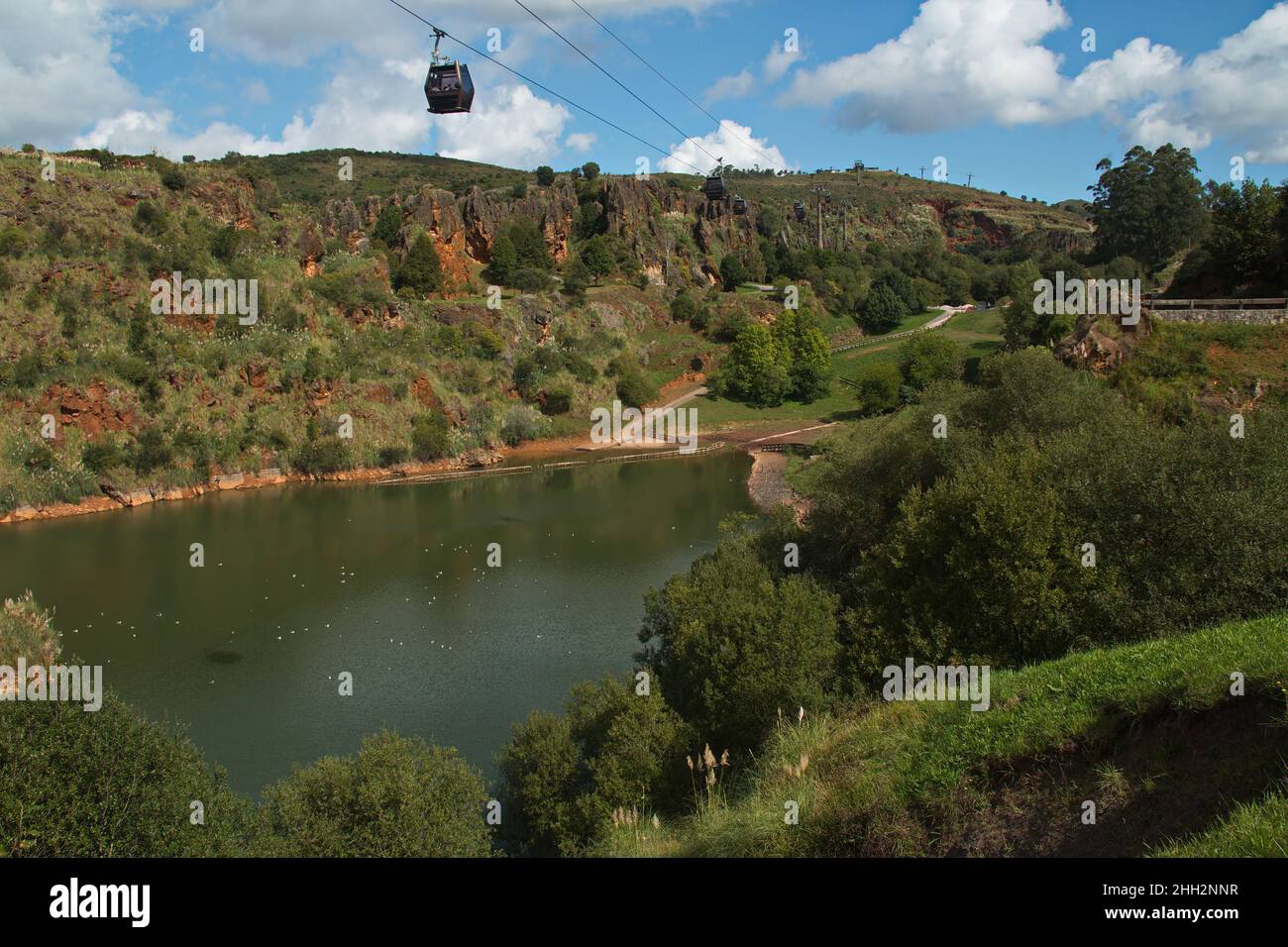 Landscape in nature park Cabarceno near Santander,province Pas-Miera in ...