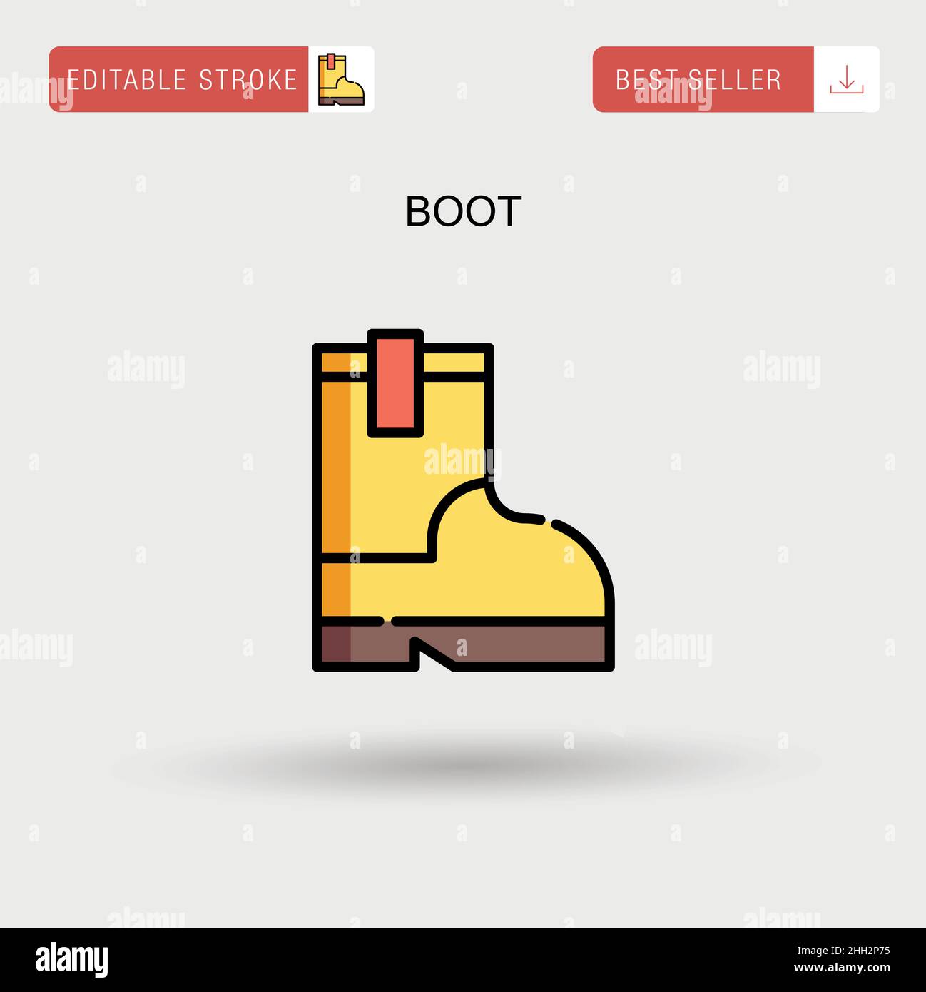 Boot Simple vector icon Stock Vector Image & Art - Alamy