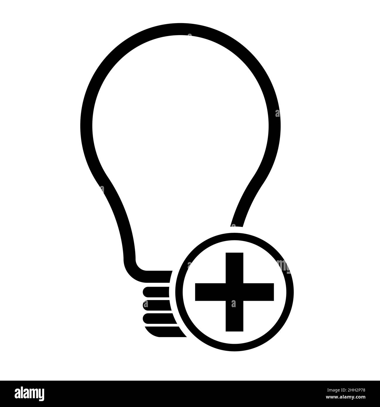 Light bulb icon, Lightbulb energy symbol Electric power vector ...