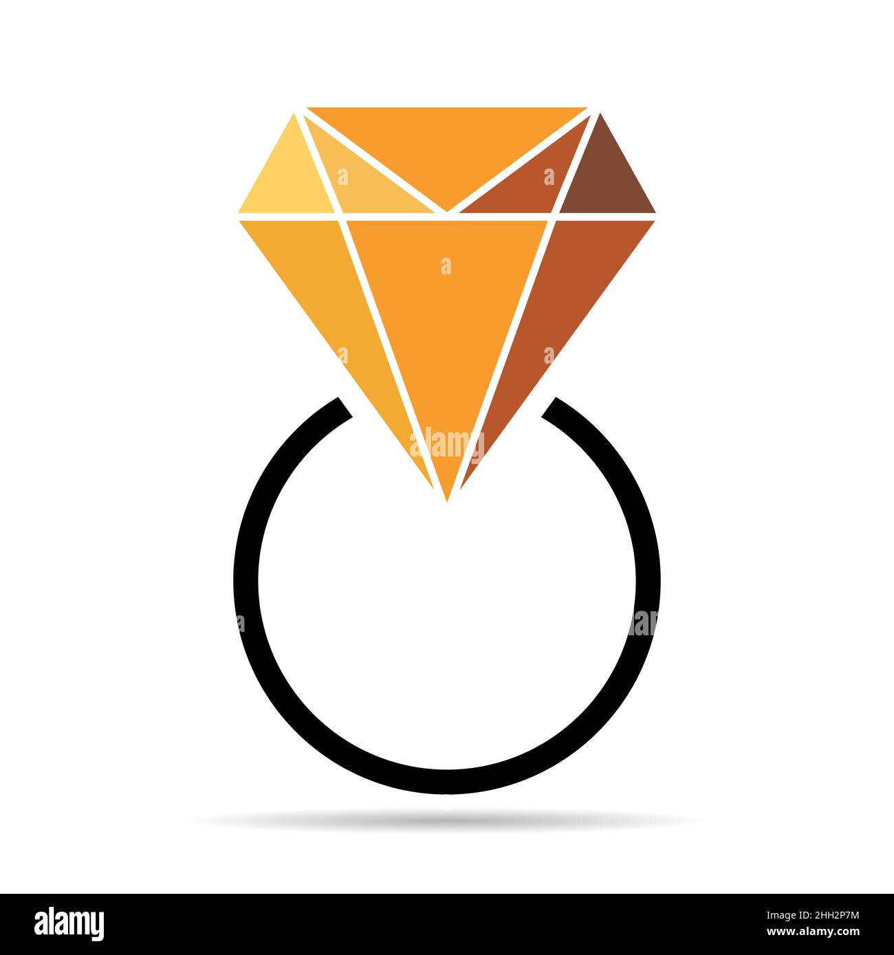 Diamond flat icon vector. Web symbol. Perfect pictogram illustration on ...