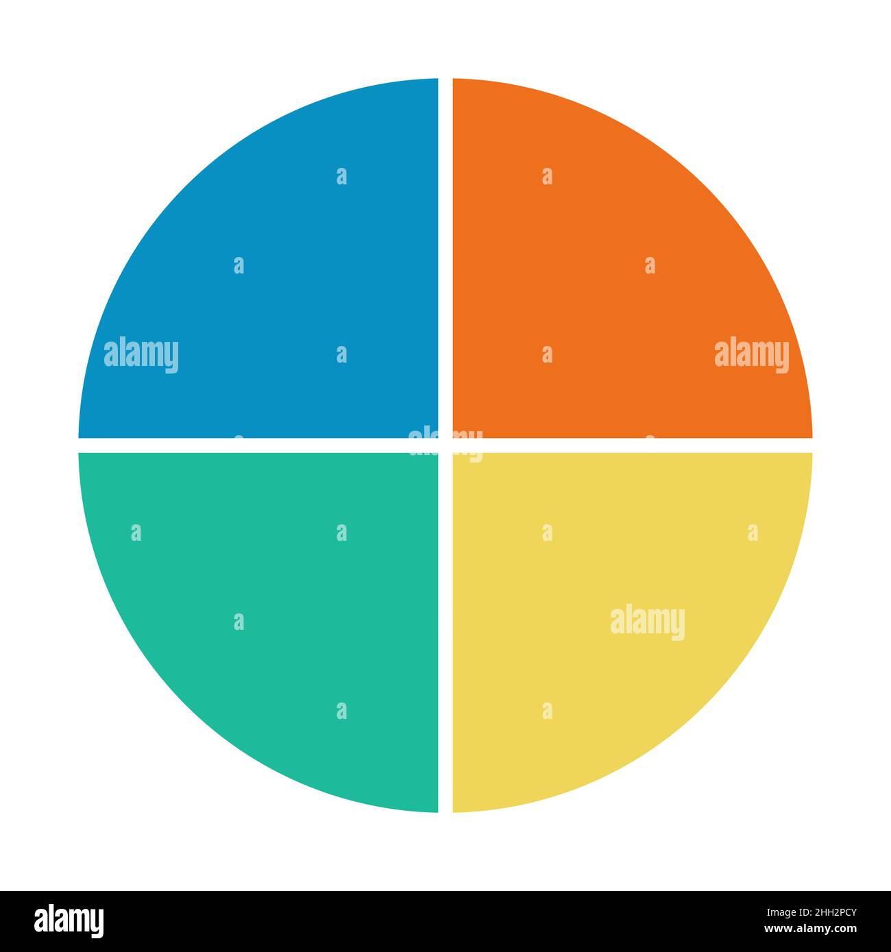 Infographic pie chart. Cycle presentation diagram 4 section. Vector ...