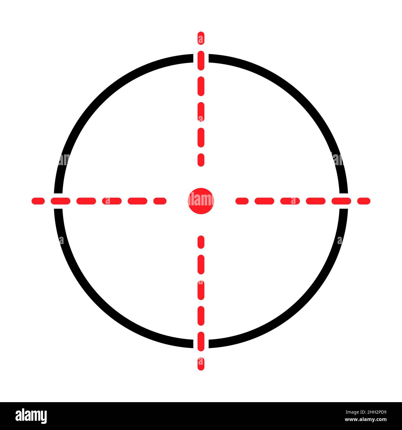 Sight gun vector icon. Modern target illustration of crosshair symbol ...