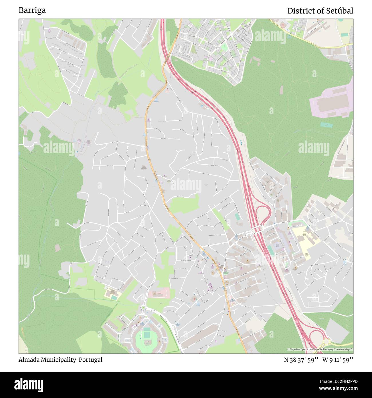 Map of almada hi-res stock photography and images - Alamy