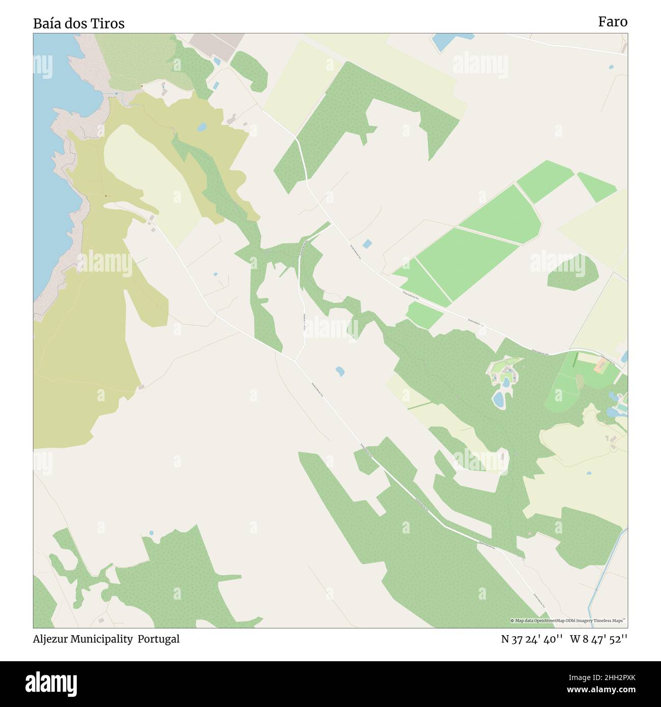 Baía dos Tiros, Aljezur Municipality, Portugal, Faro, N 37 24' 40'', W ...