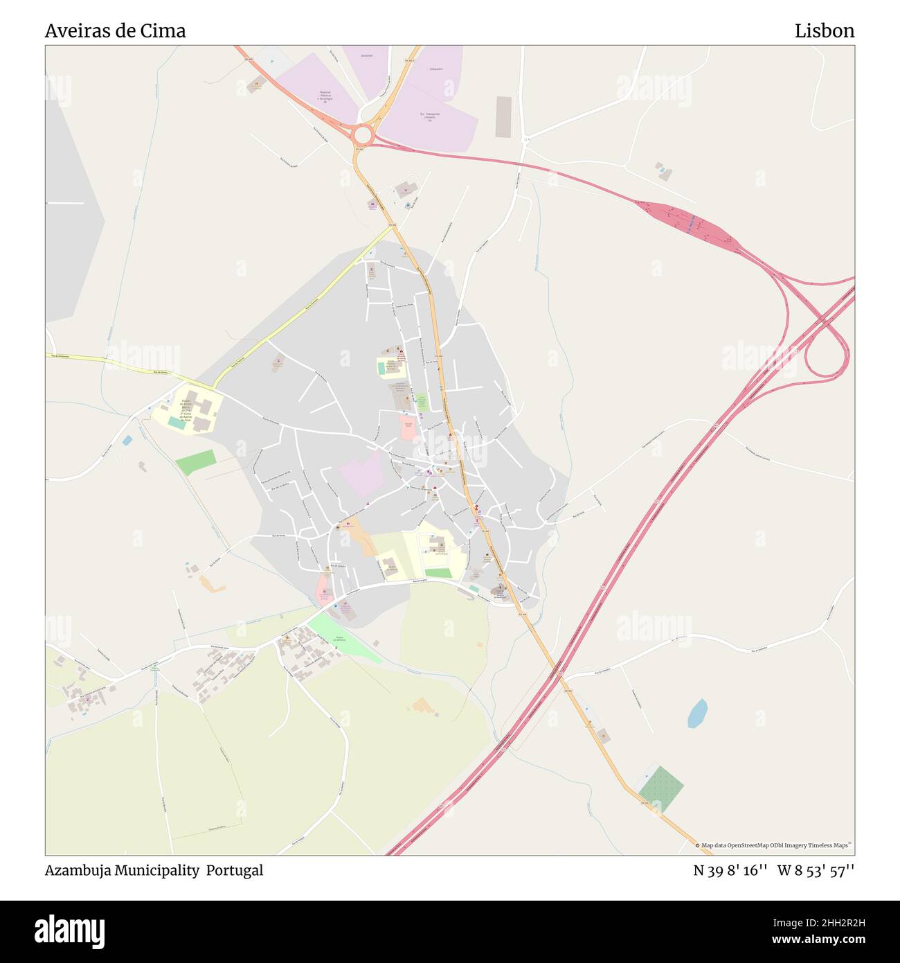 Map of azambuja portugal hi-res stock photography and images - Alamy