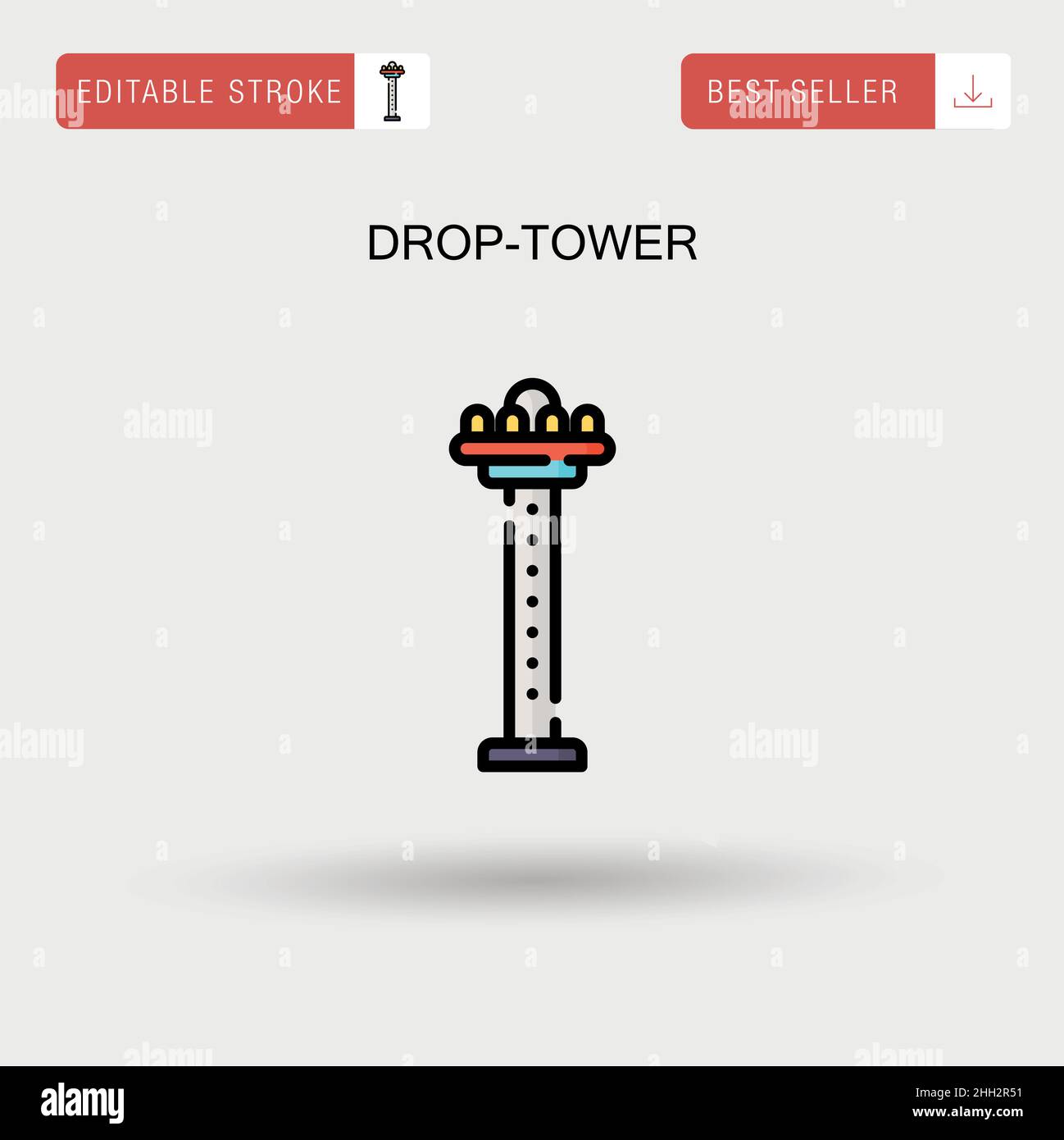 Falling tower Stock Vector Images - Alamy