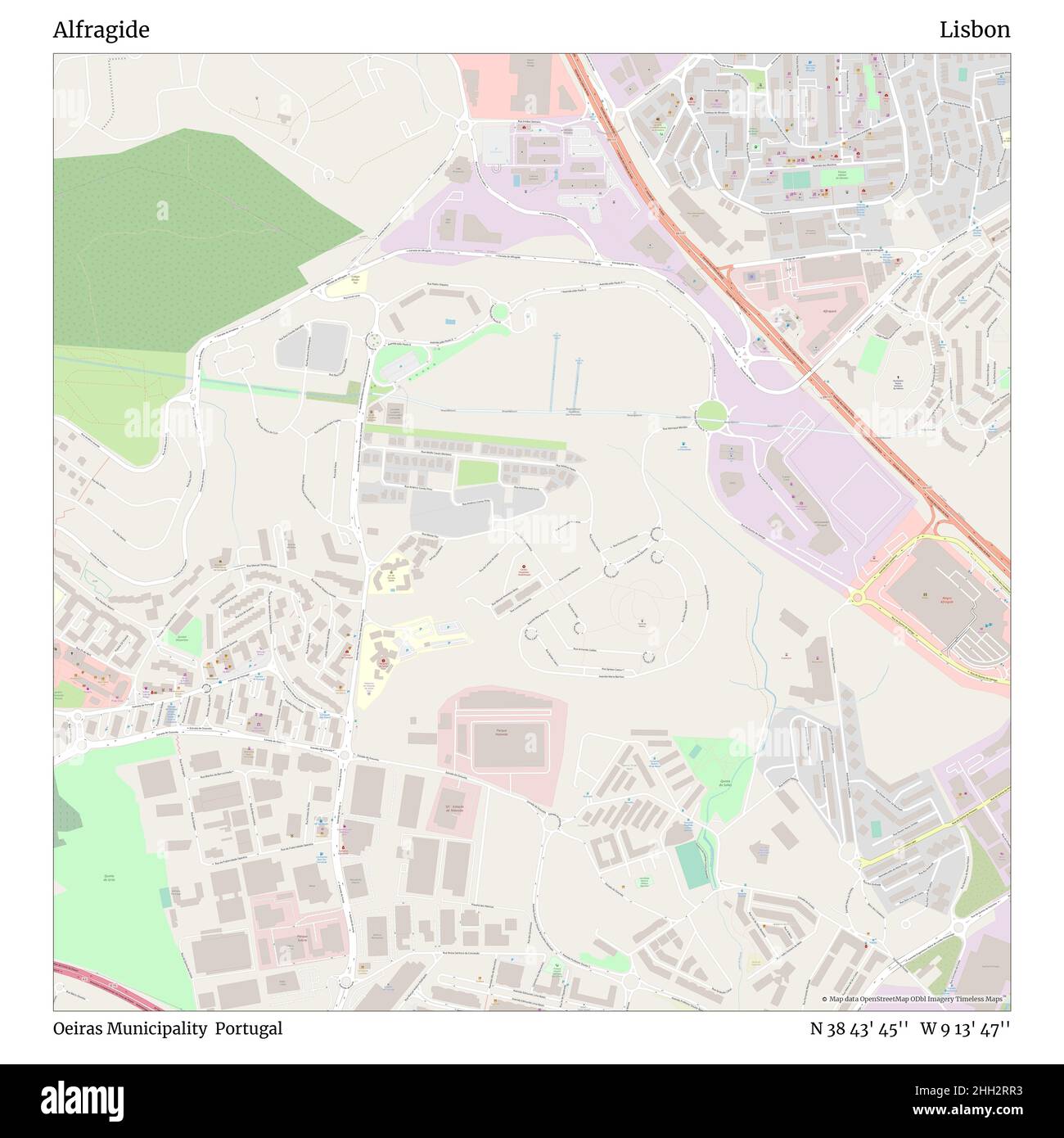 Oeiras map hi-res stock photography and images - Alamy