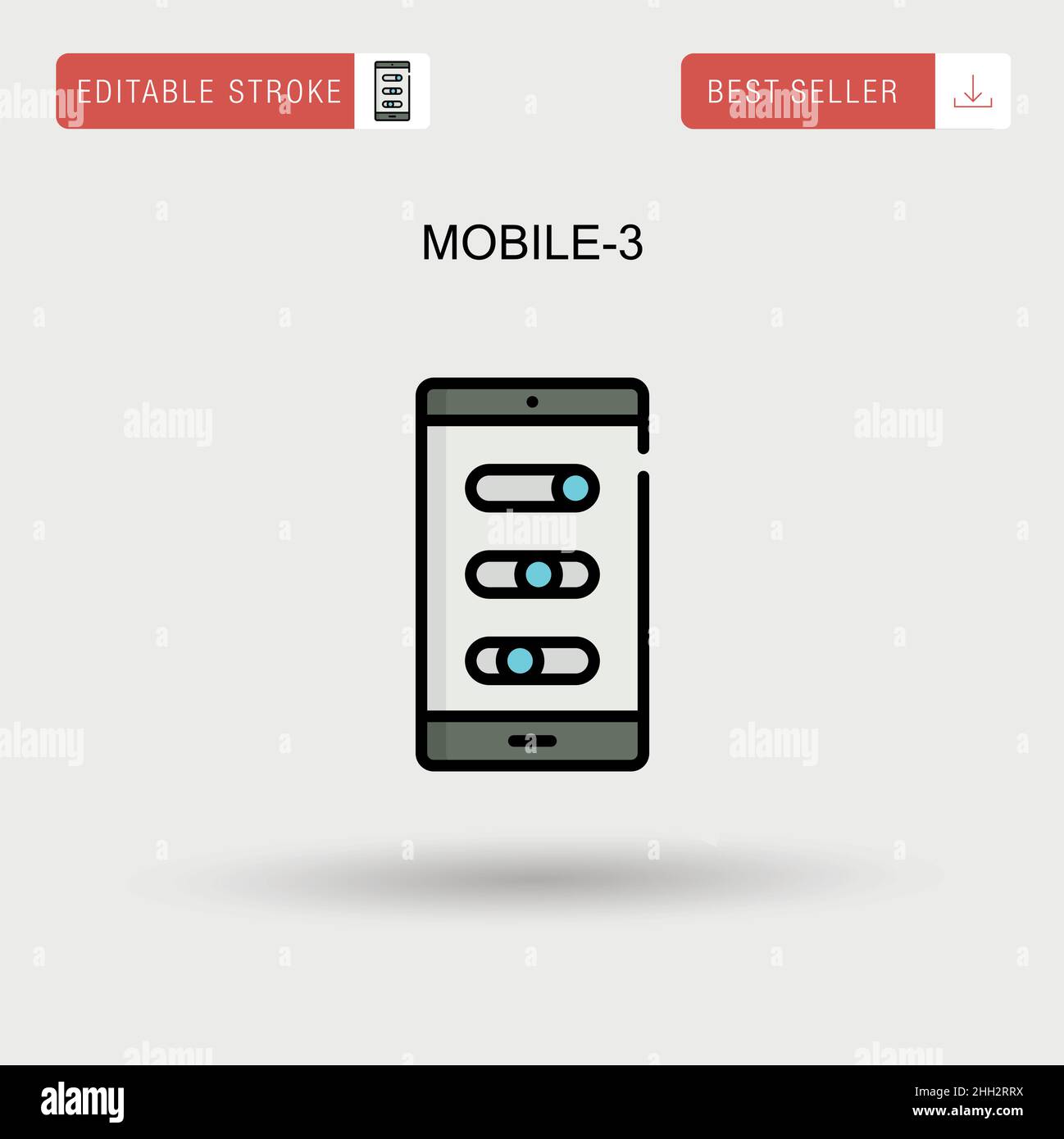 Three mobile Stock Vector Images - Alamy