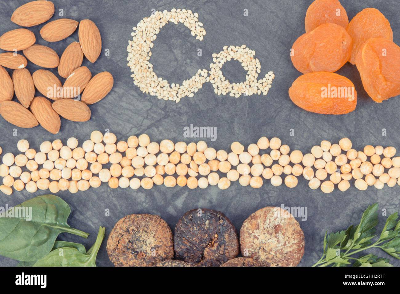 Different nutritious ingredients as source calcium, minerals and ...