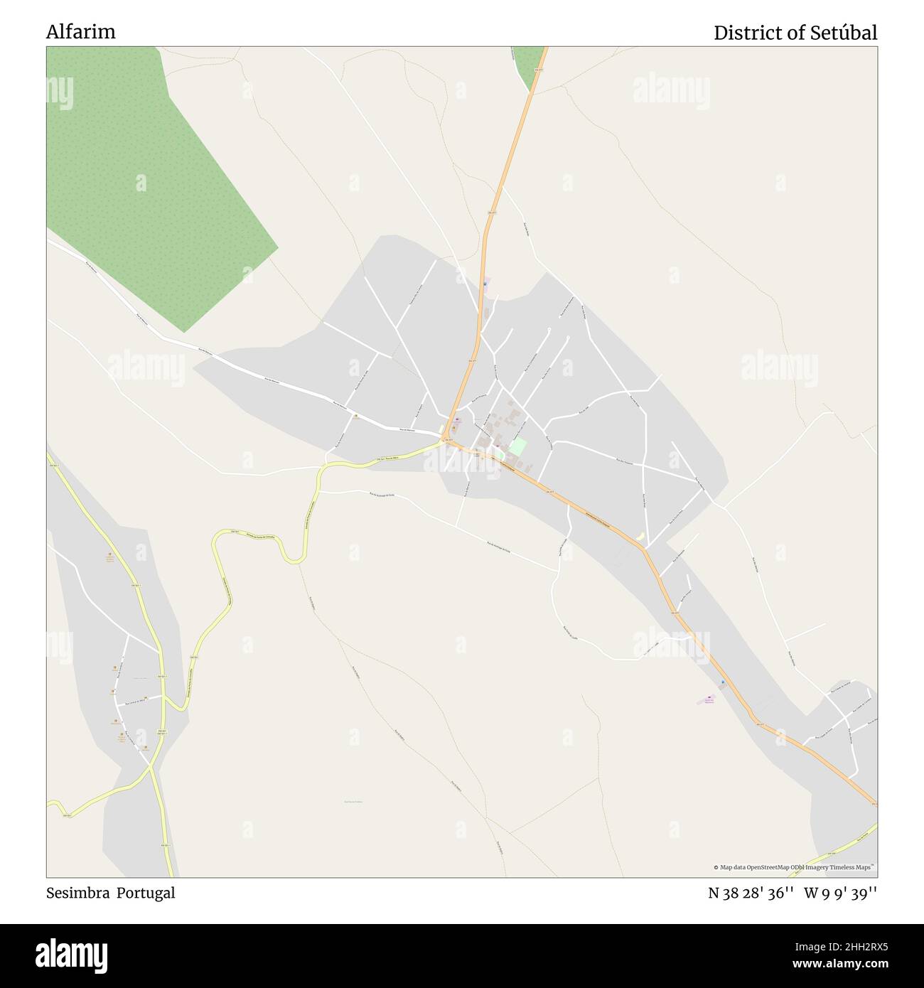 Map of setubal portugal hi-res stock photography and images - Alamy