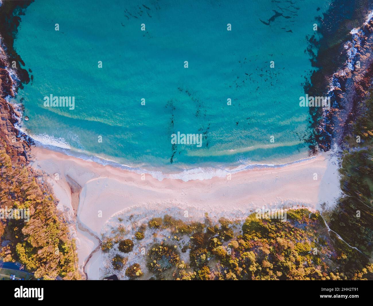 Aerial view of Bawley Point Beach, NSW, Australia Stock Photo - Alamy