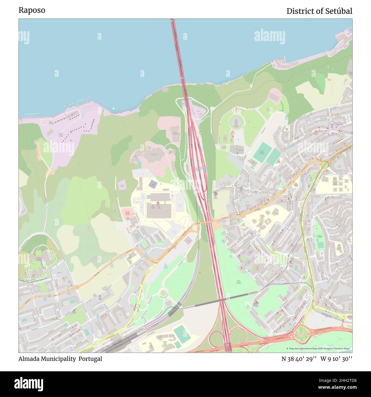 Map of almada hi-res stock photography and images - Alamy