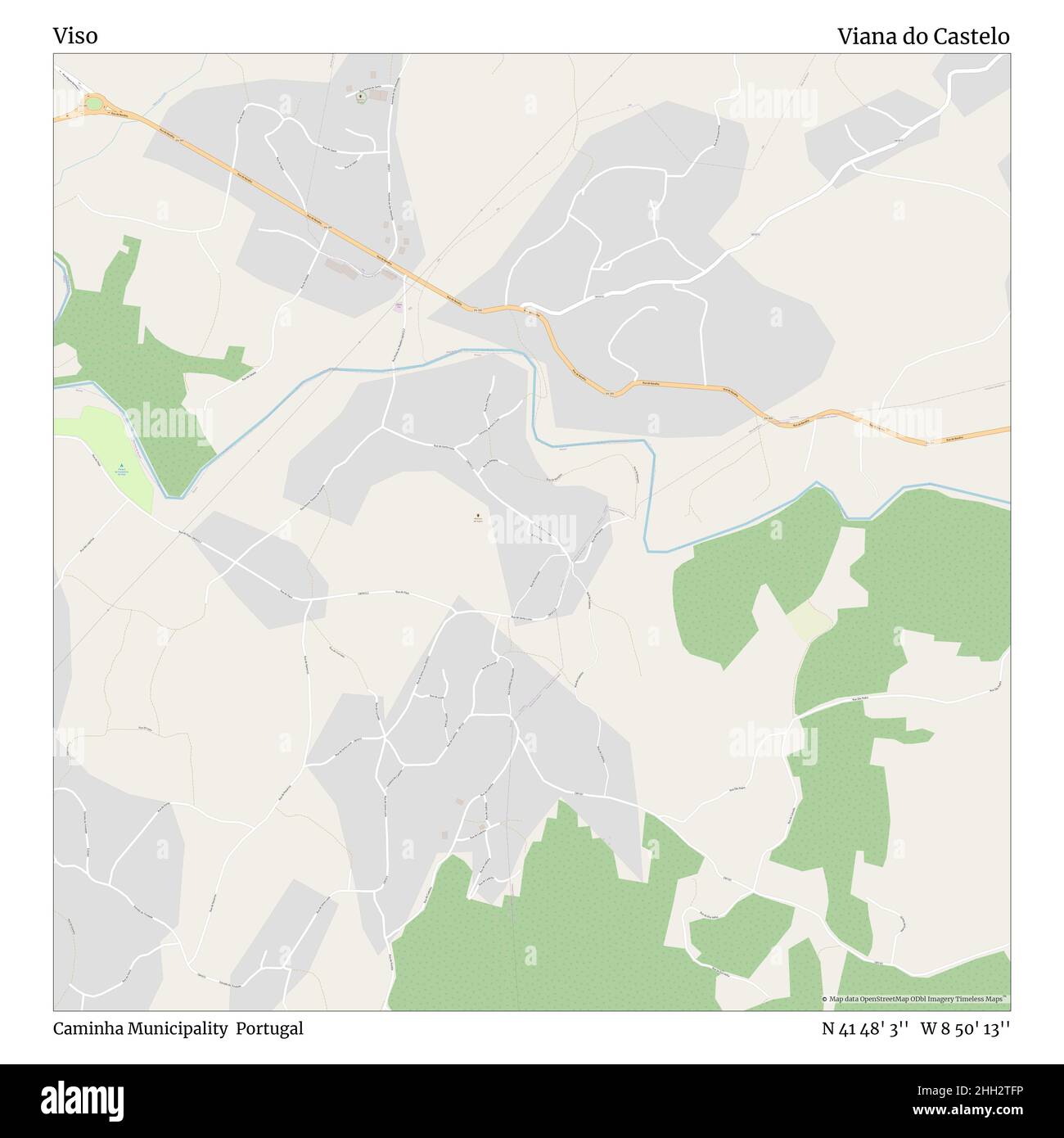 Map of caminha portugal hi-res stock photography and images - Alamy