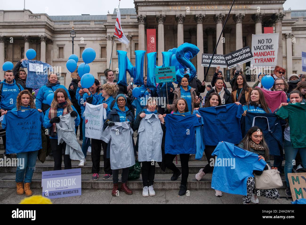 Former and current workers of the NHS have come out against the ...