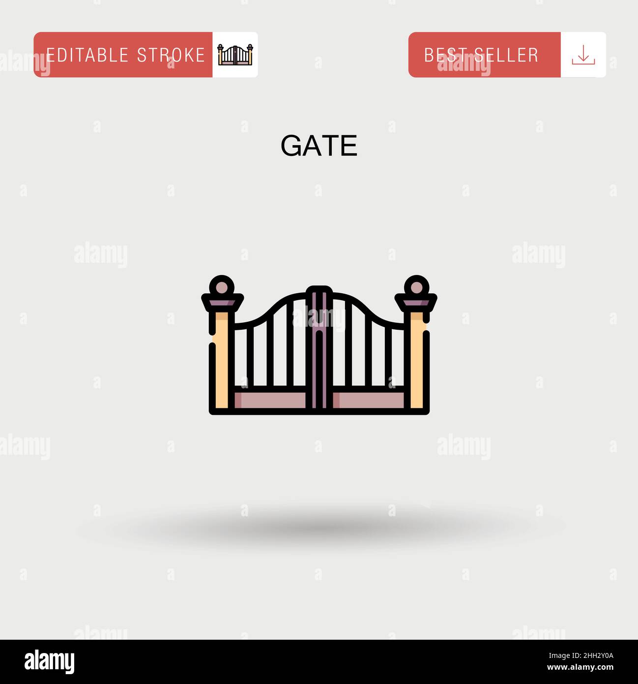 Sliding gate Stock Vector Images - Alamy