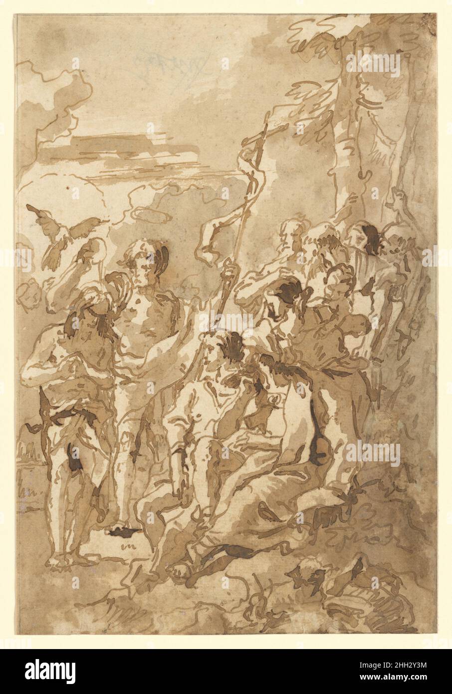 1770s 1780s drawings brown ink and wash hi-res stock photography and ...