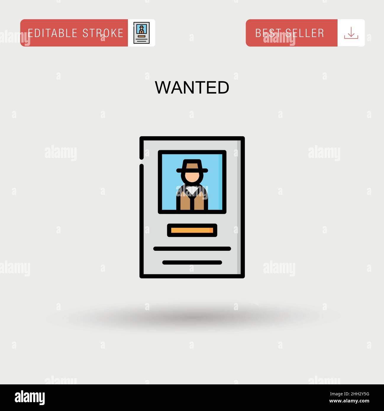 Vintage wanted poster grunge illustration hi-res stock photography and ...