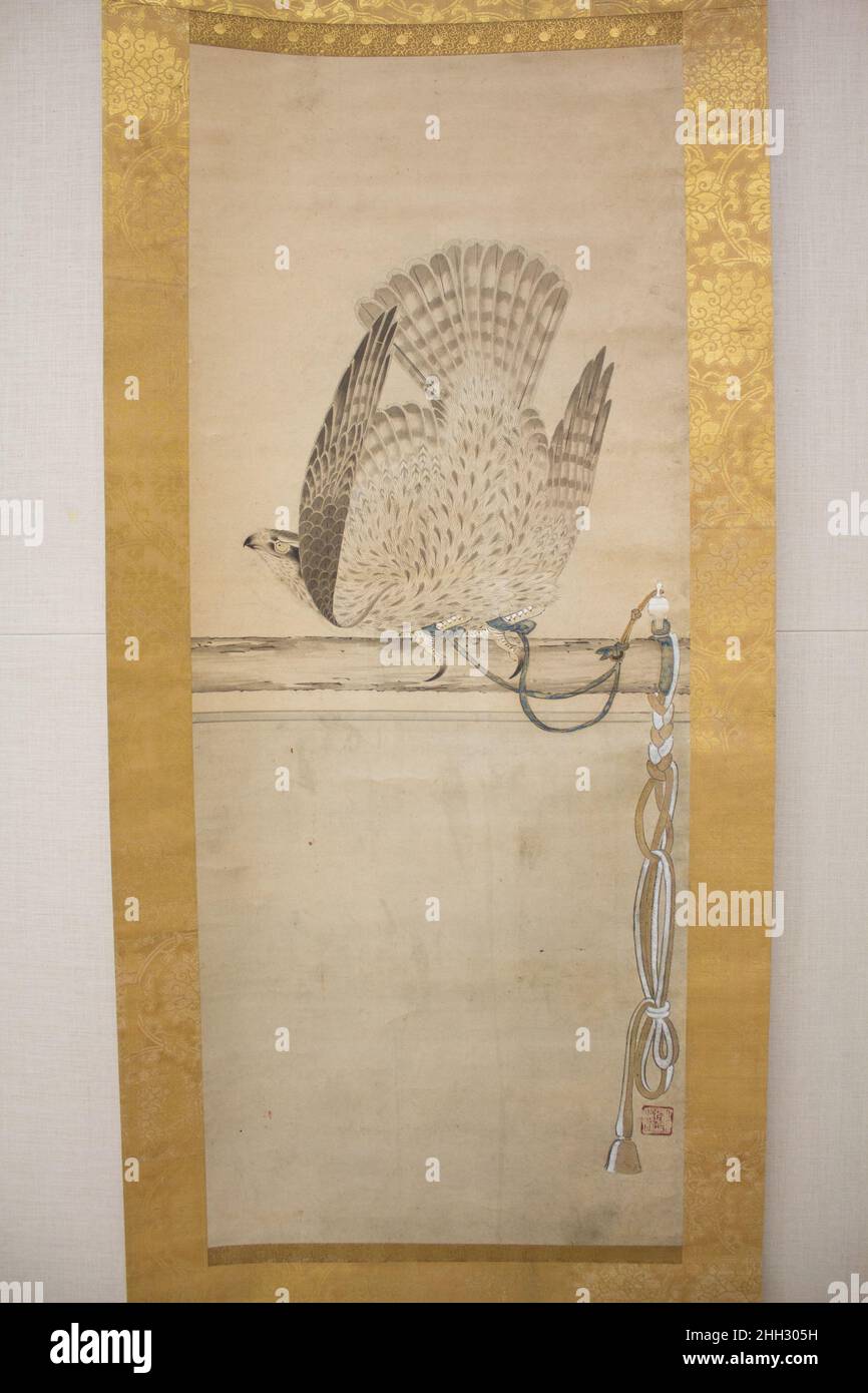 Hunting Hawk on Perch late 18th–early 19th century Attributed to Soga ...