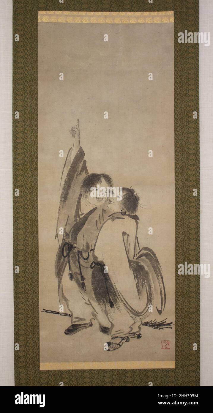 Hanshan and Shide mid- to late 16th century Style of Kenk? Sh?kei ...