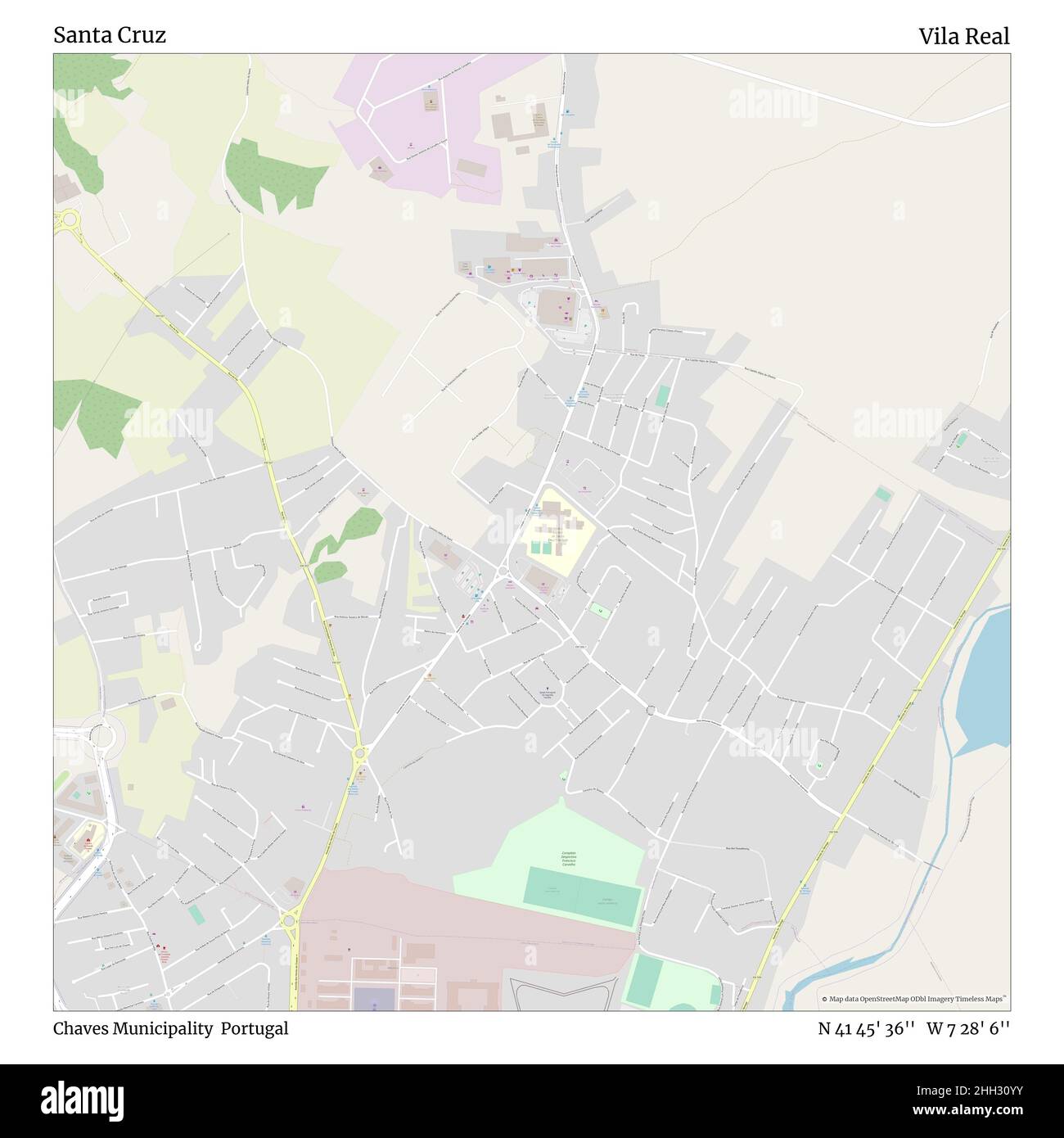 Map of chaves hi-res stock photography and images - Alamy