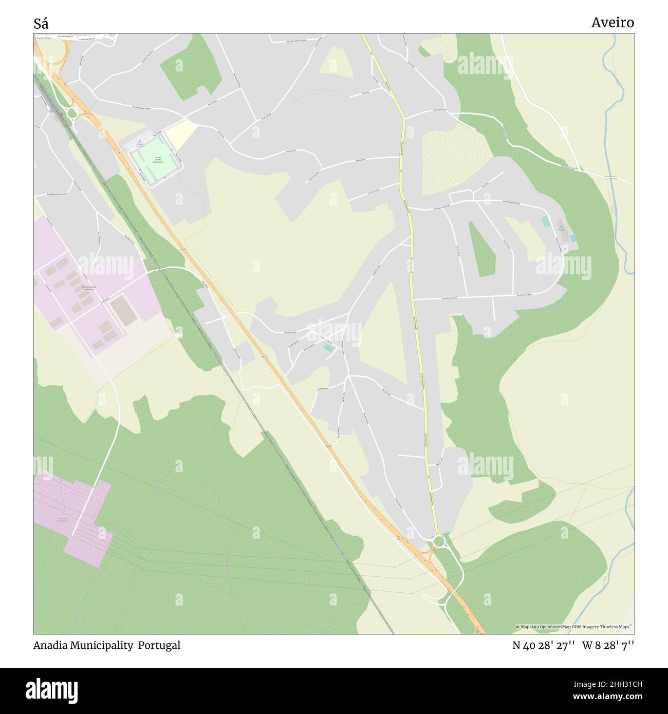 Map of aveiro portugal hi-res stock photography and images - Alamy