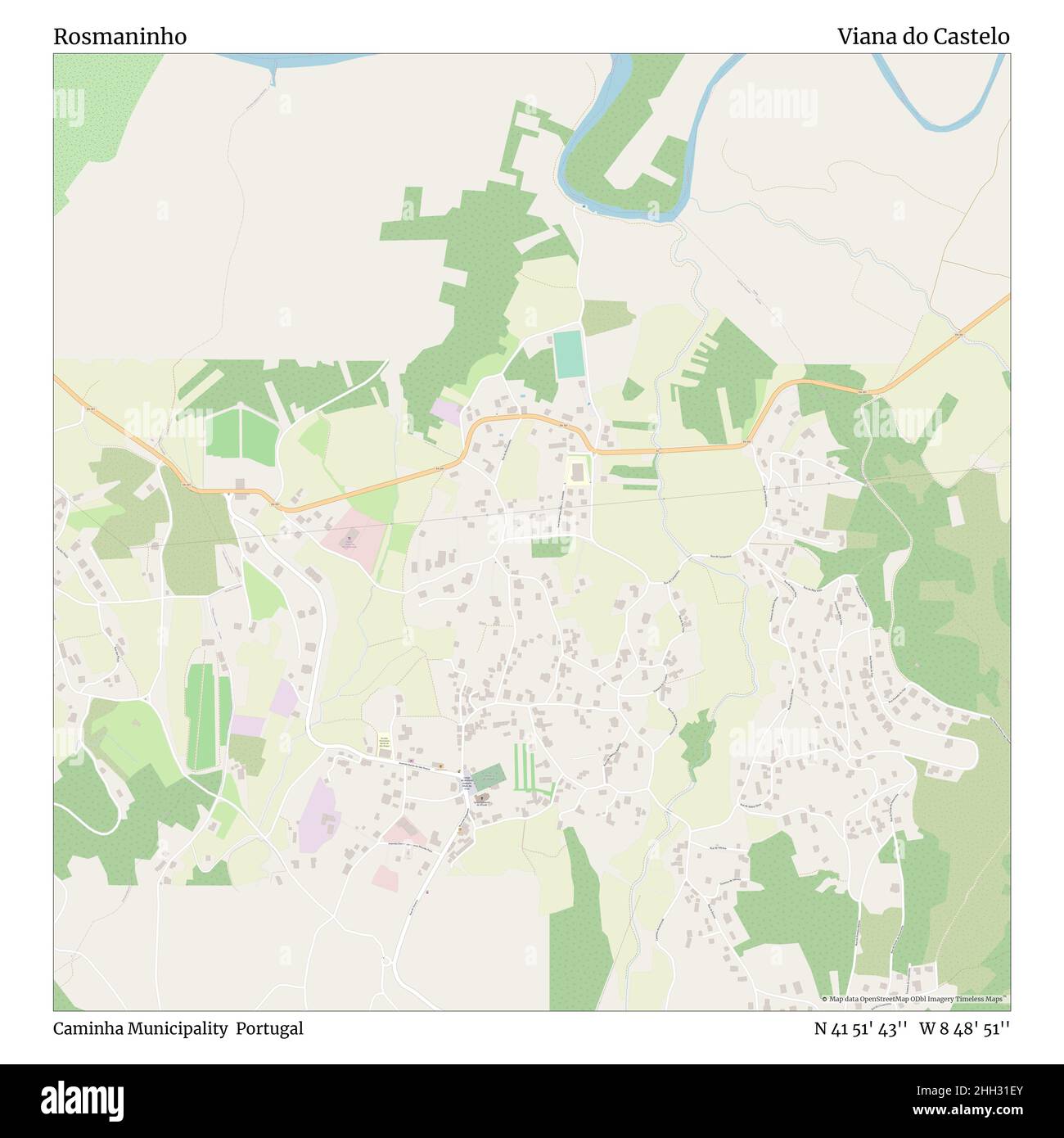 Map of caminha portugal hi-res stock photography and images - Alamy