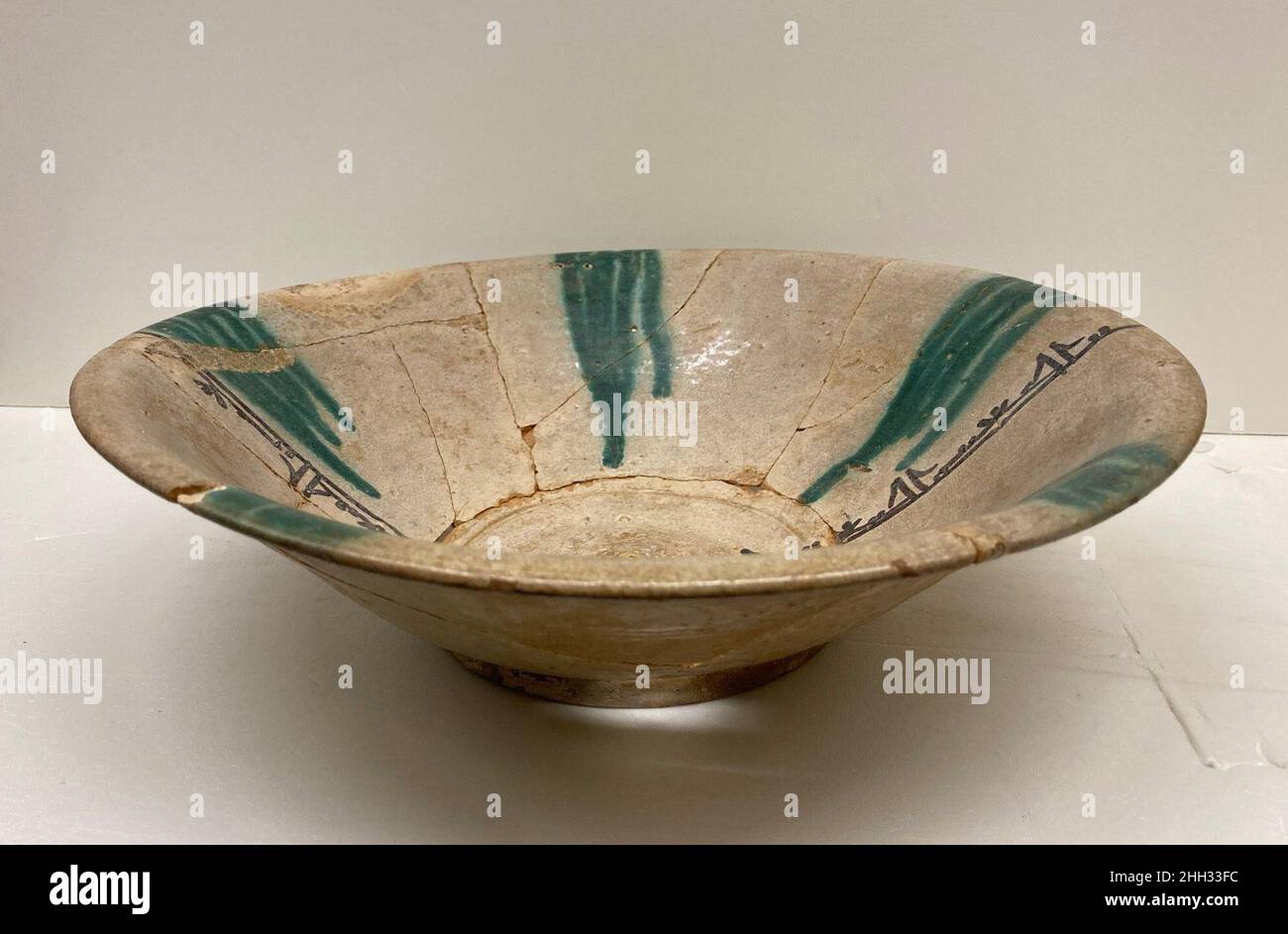 Bowl 8th–9th century. Bowl. 8th–9th century. Earthenware; painted in color on an opaque white ...
