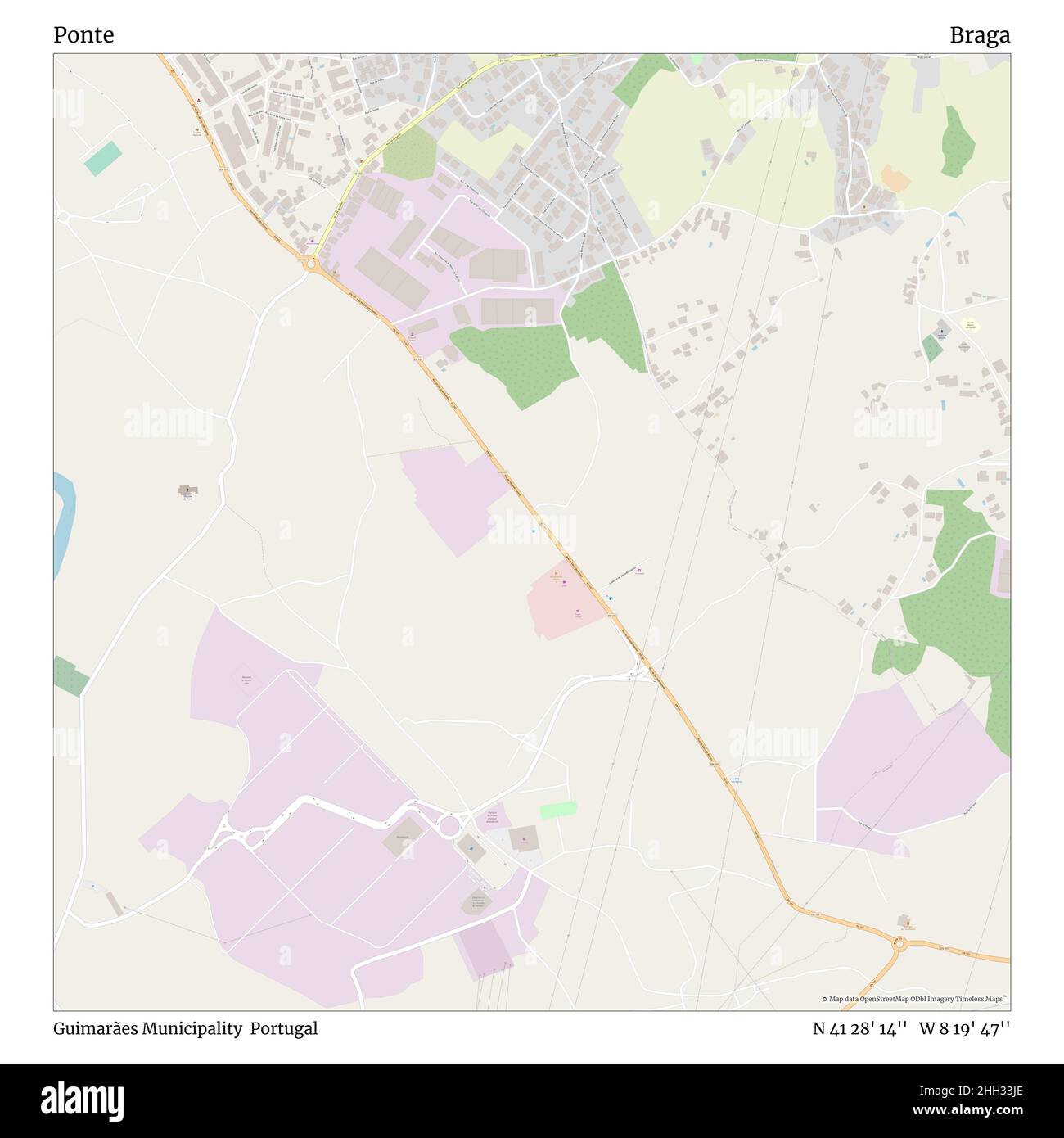 Guimaraes portugal map hi-res stock photography and images - Alamy