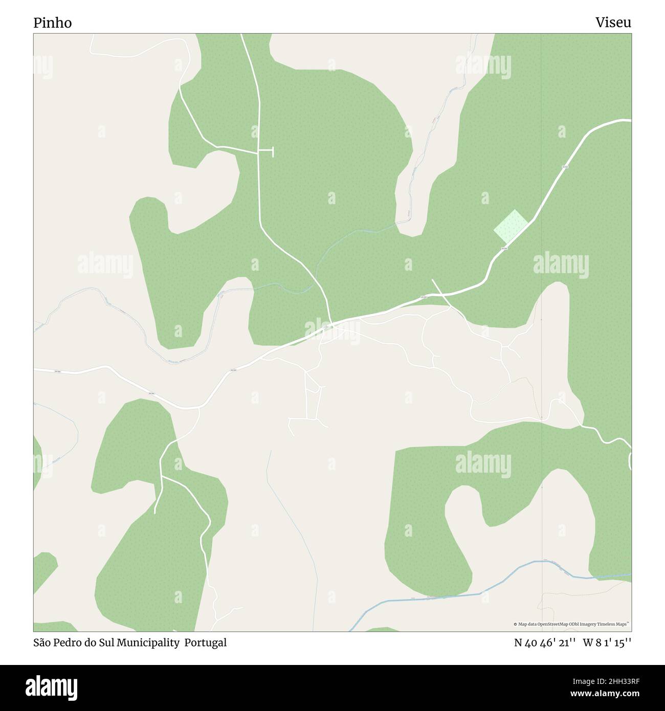 Pinho, São Pedro do Sul Municipality, Portugal, Viseu, N 40 46' 21'', W ...